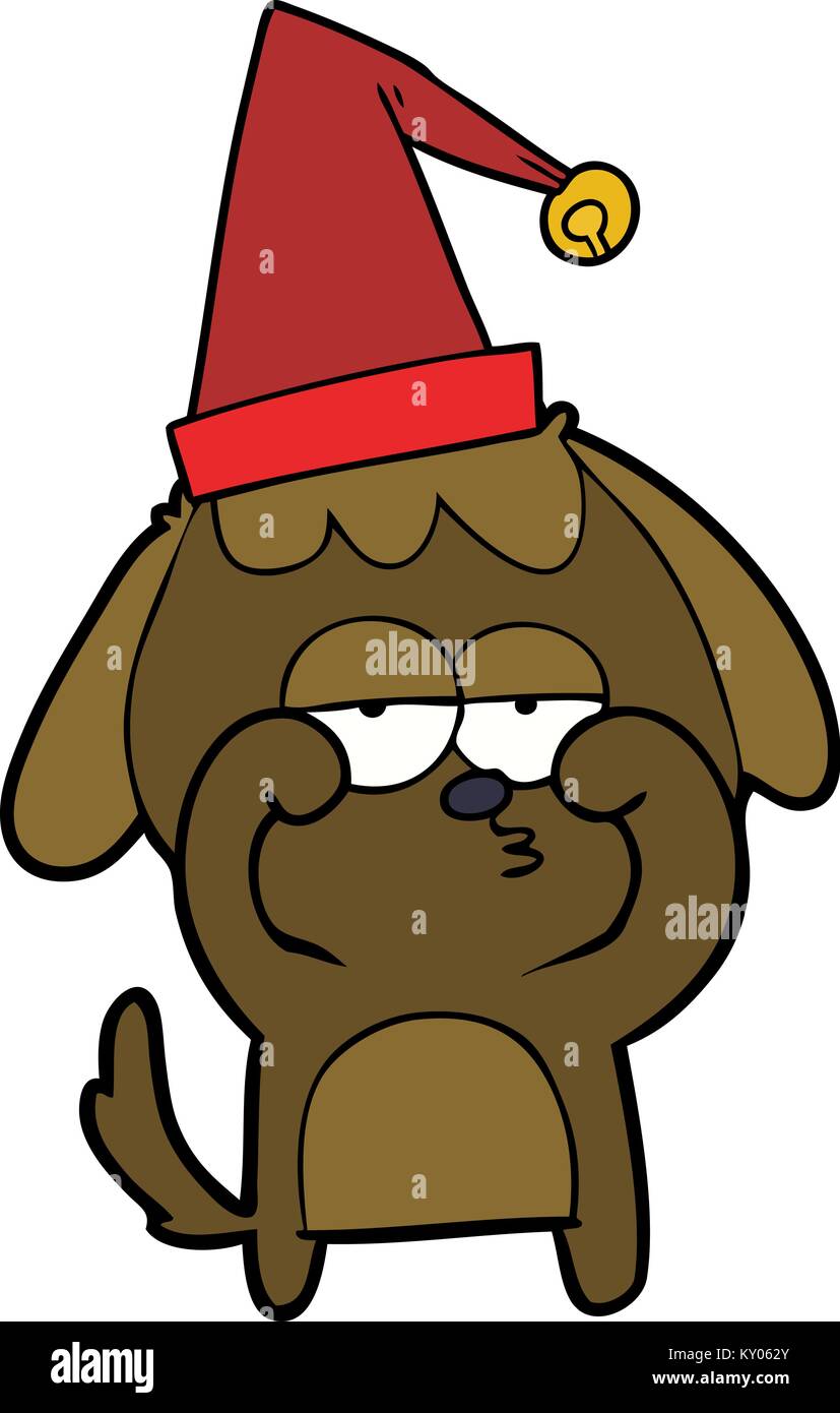 cartoon tired dog Stock Vector Image & Art - Alamy
