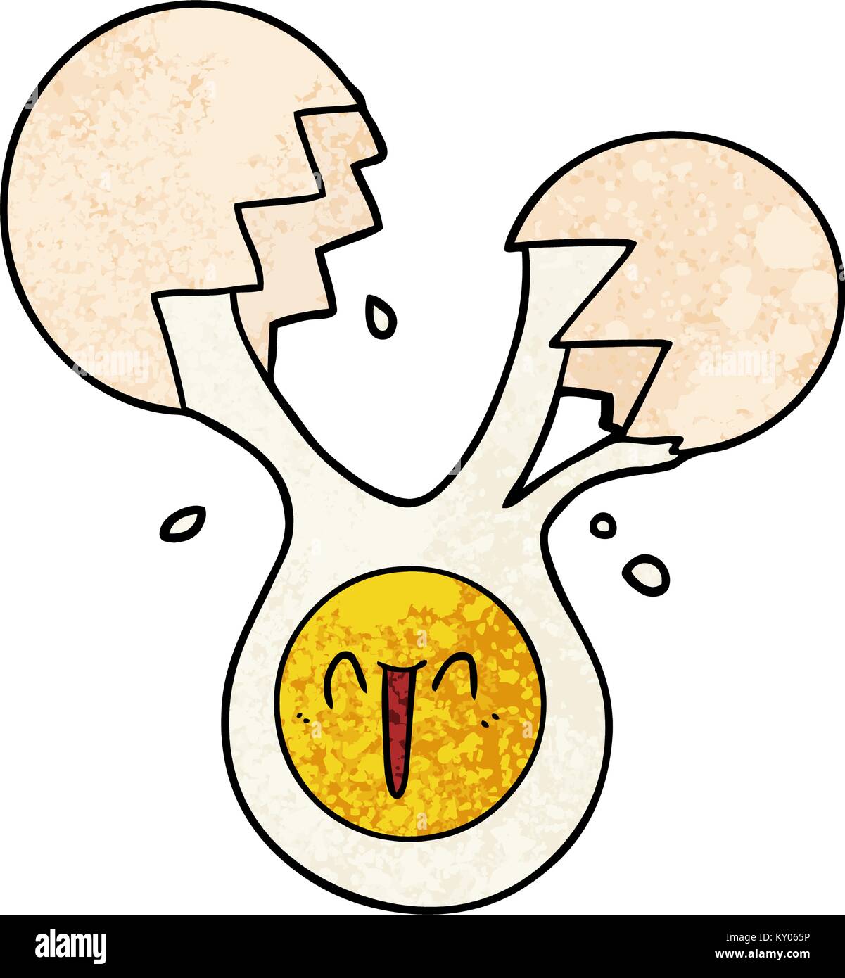 cracked egg cartoon Stock Vector Image & Art - Alamy