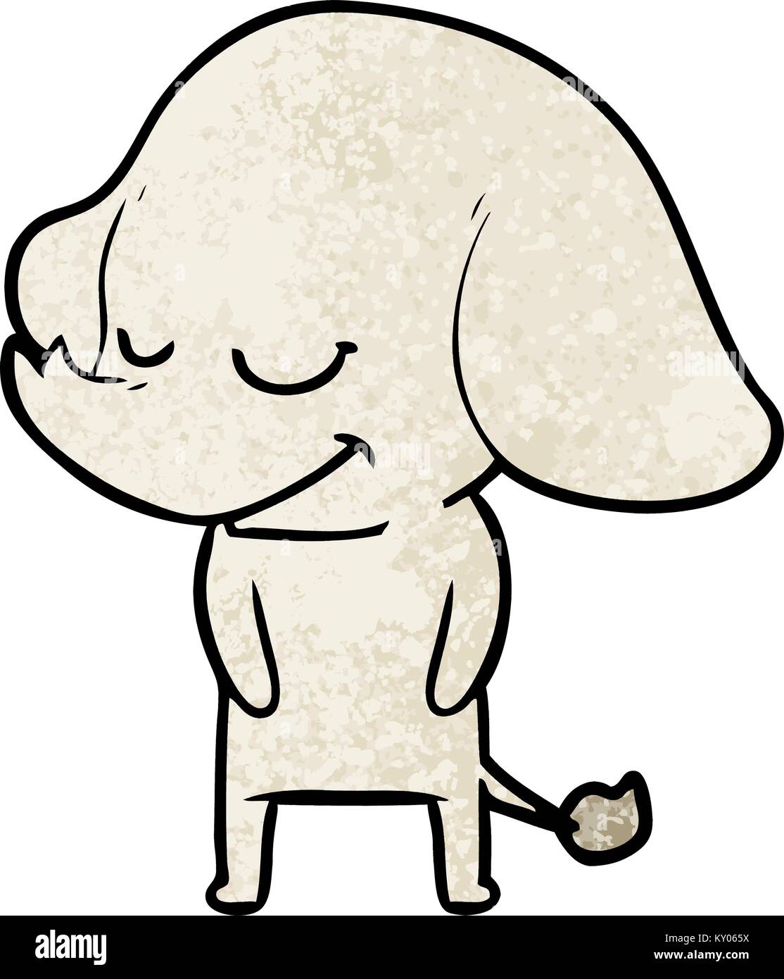cartoon smiling elephant Stock Vector Image & Art - Alamy
