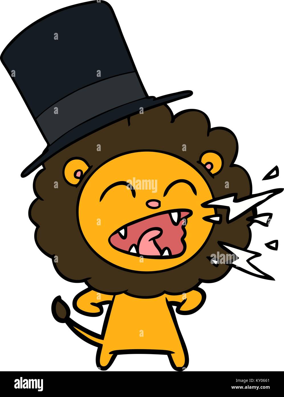 cartoon roaring lion Stock Vector Image & Art - Alamy