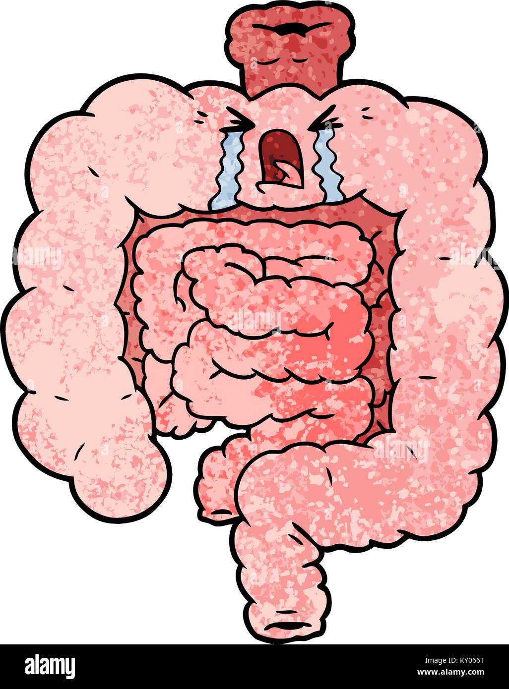 cartoon intestines crying Stock Vector Image & Art - Alamy