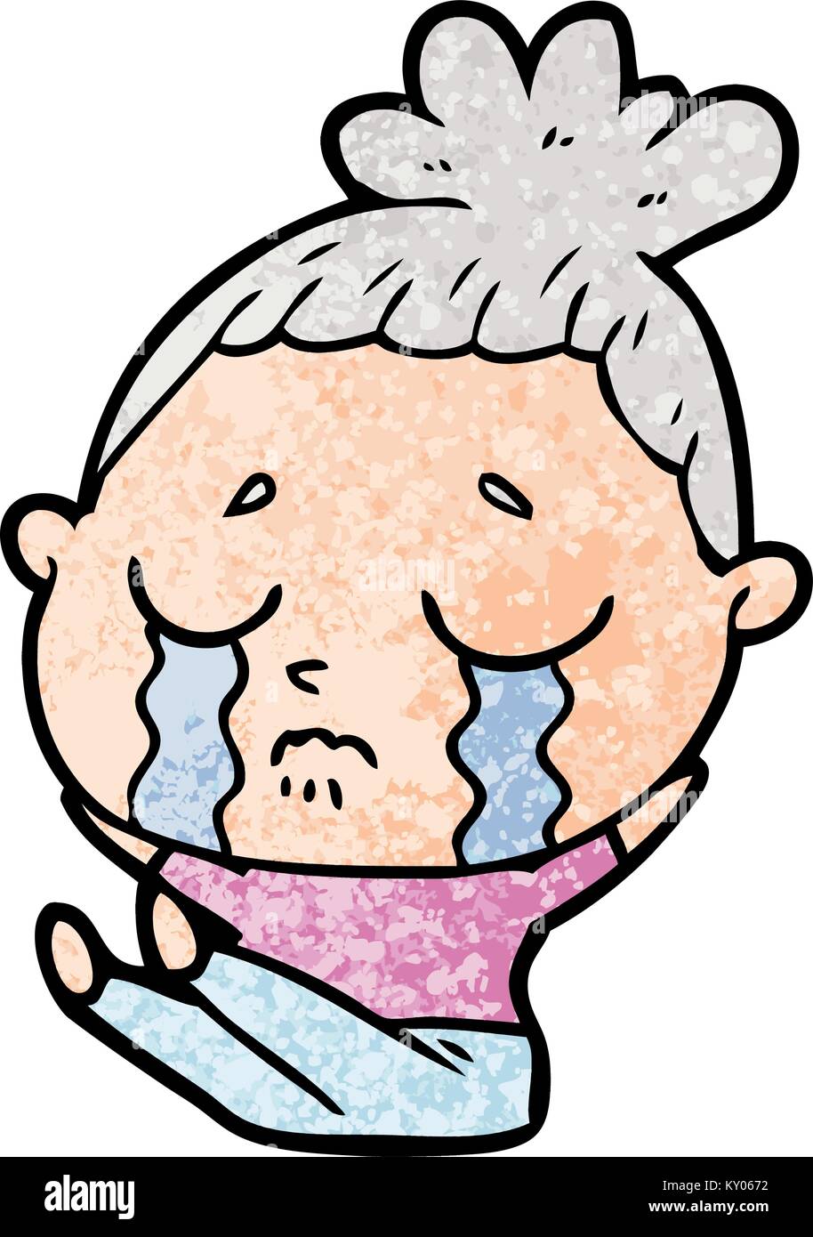 cartoon crying woman Stock Vector Image & Art - Alamy