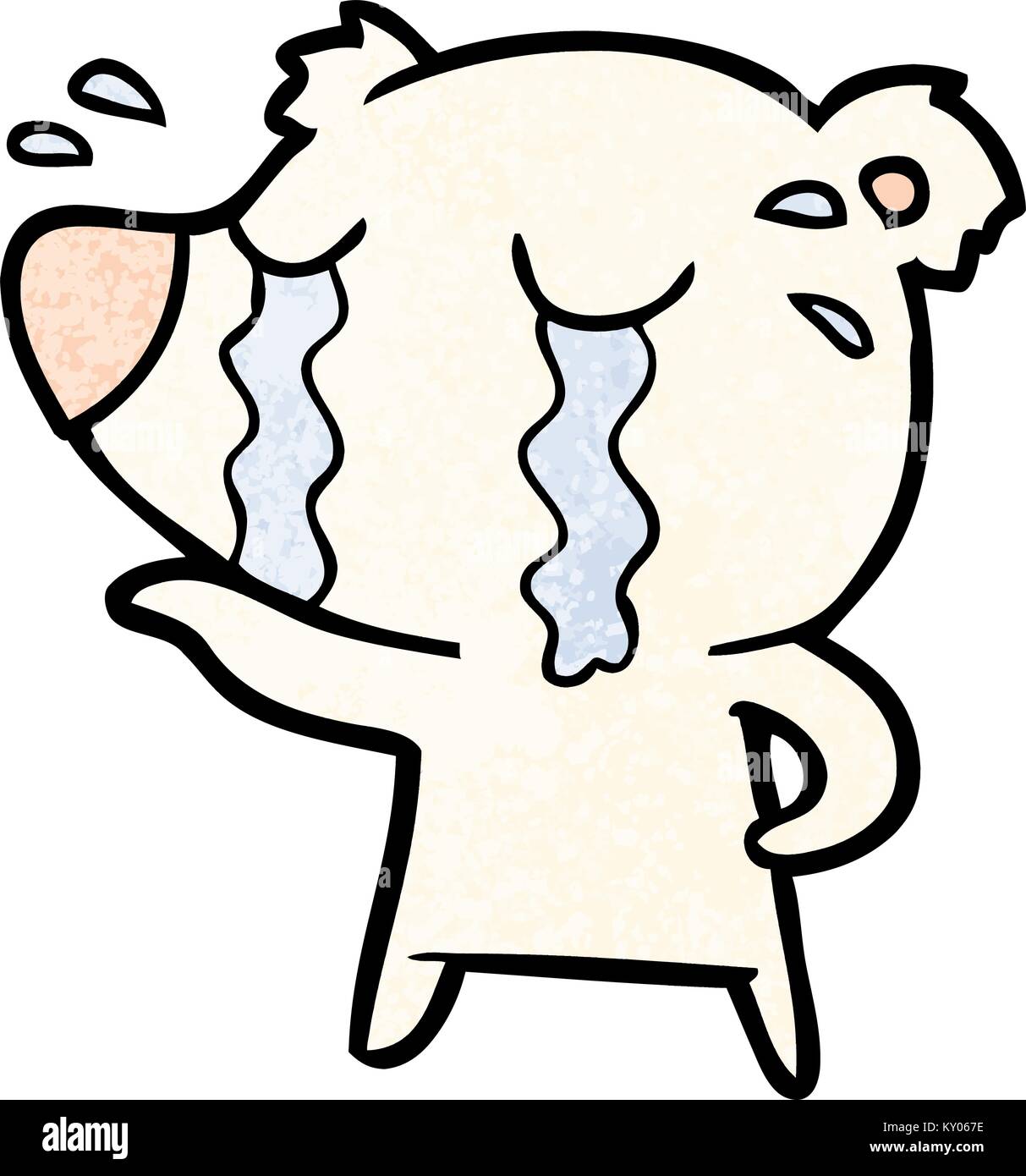 cartoon crying polar bear Stock Vector Image & Art - Alamy