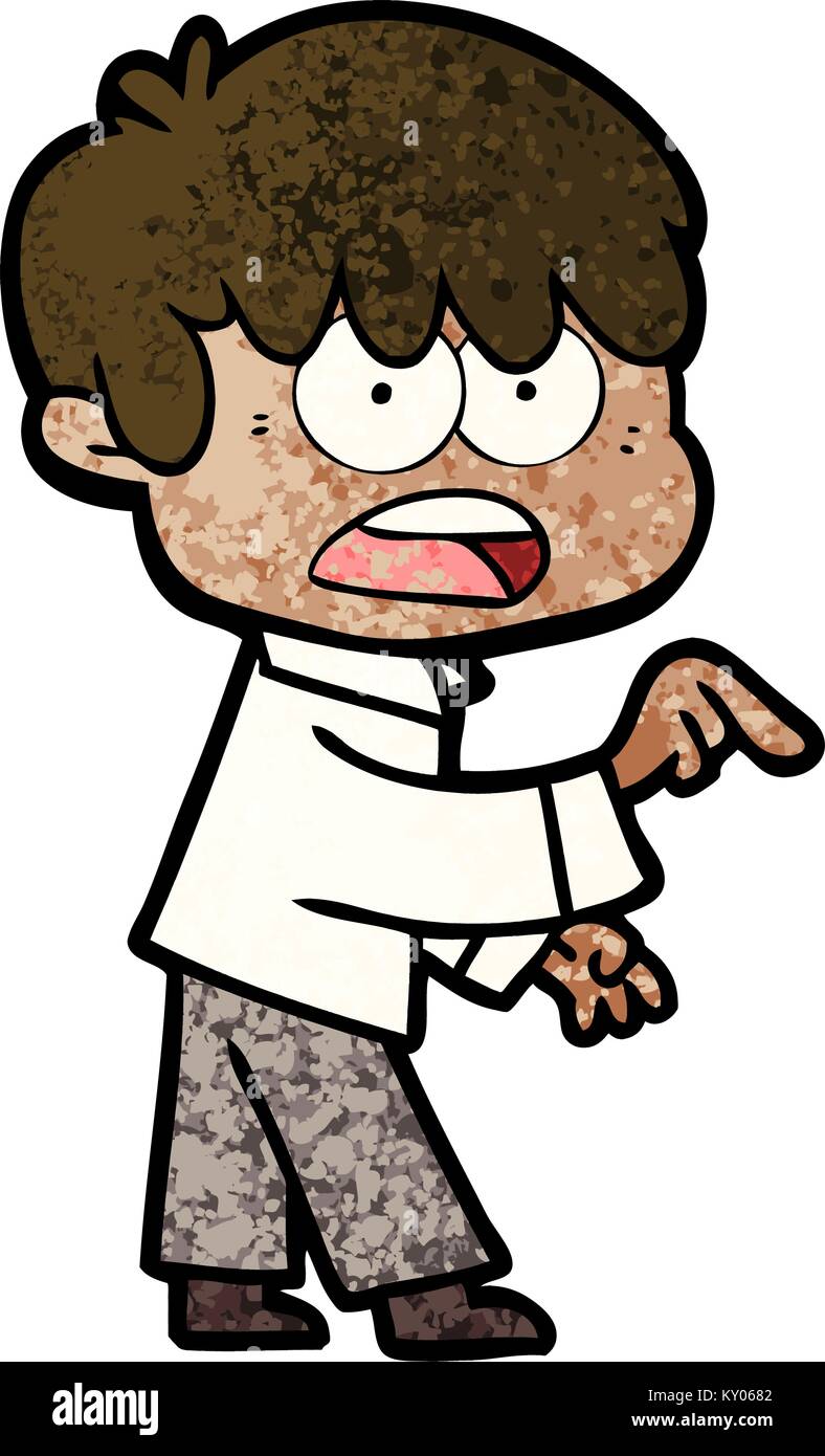 worried cartoon boy Stock Vector Image & Art - Alamy