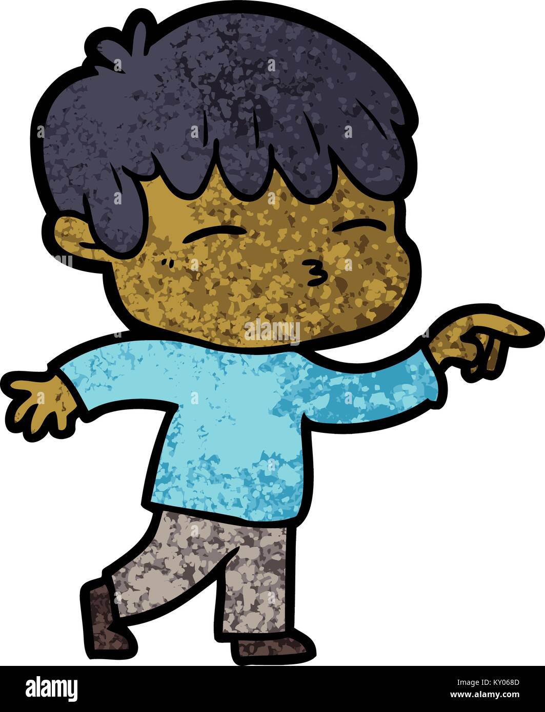 cartoon curious boy Stock Vector Image & Art - Alamy