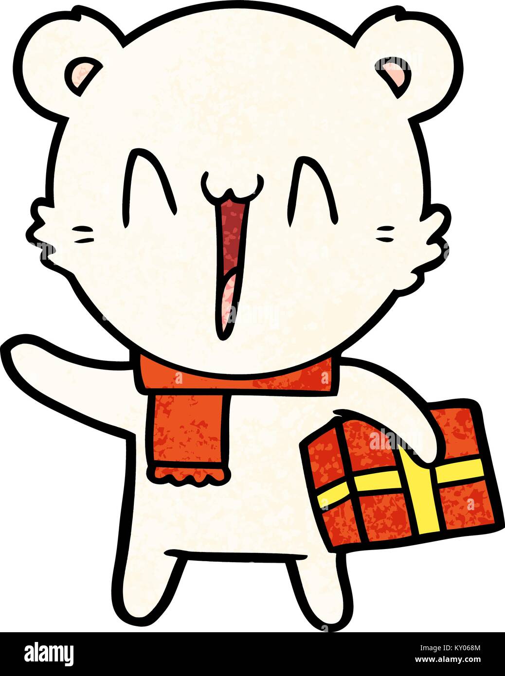 happy polar bear cartoon Stock Vector Image & Art - Alamy