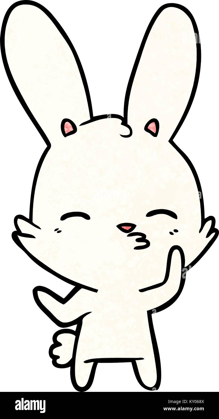 curious bunny cartoon Stock Vector Image & Art - Alamy
