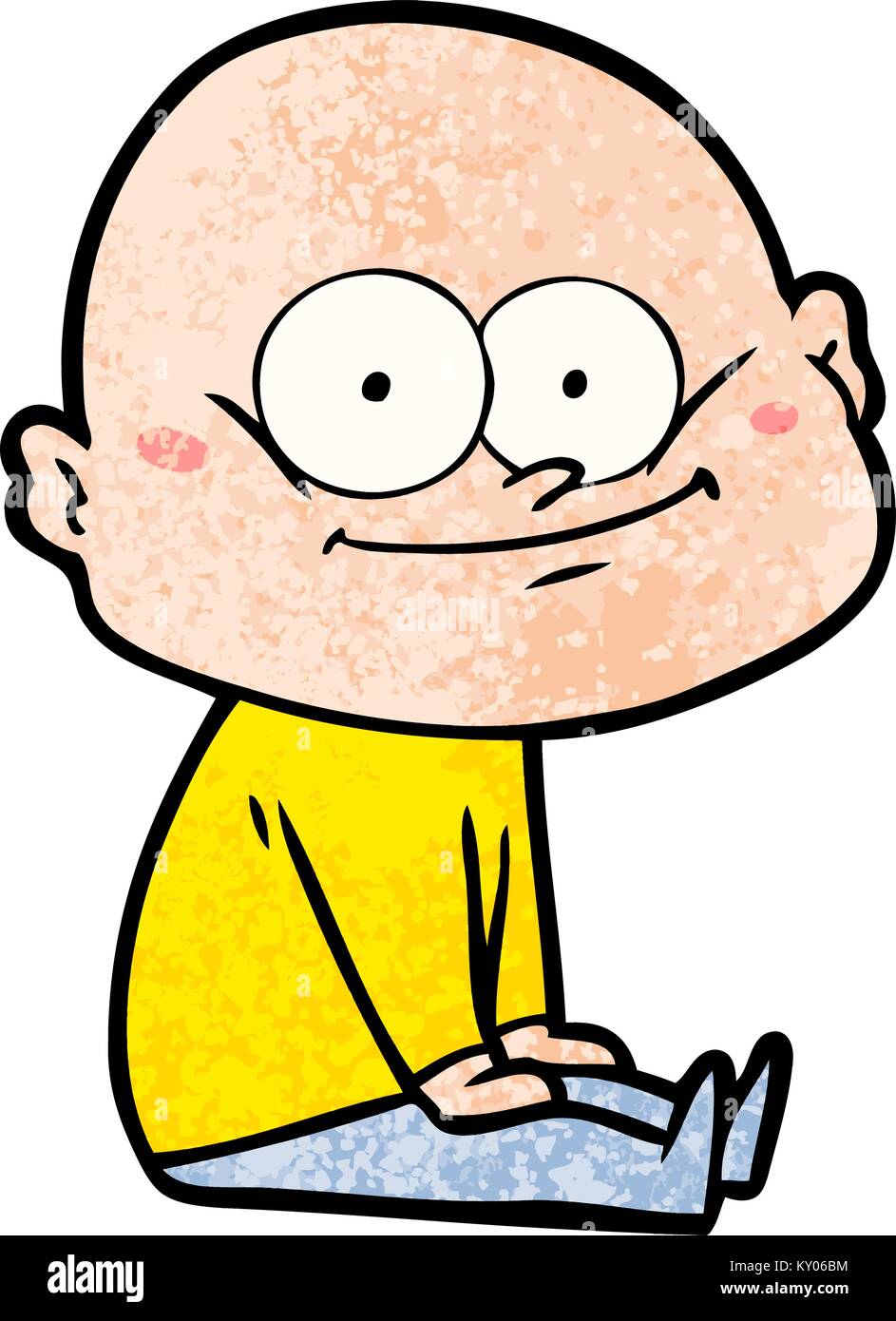 cartoon bald man staring Stock Vector Image & Art - Alamy