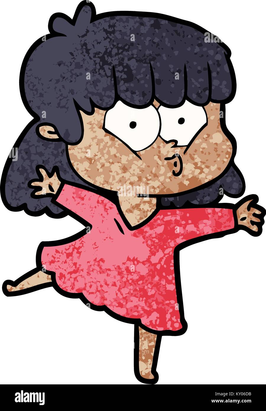 cartoon whistling girl Stock Vector Image & Art - Alamy