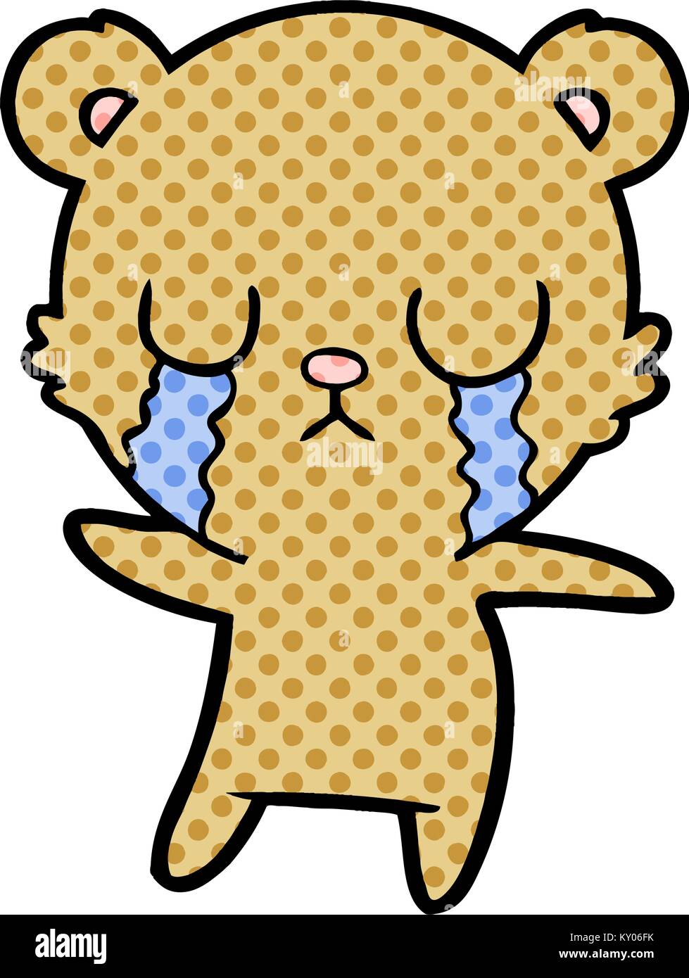 crying bear cartoon character Stock Vector Image & Art - Alamy