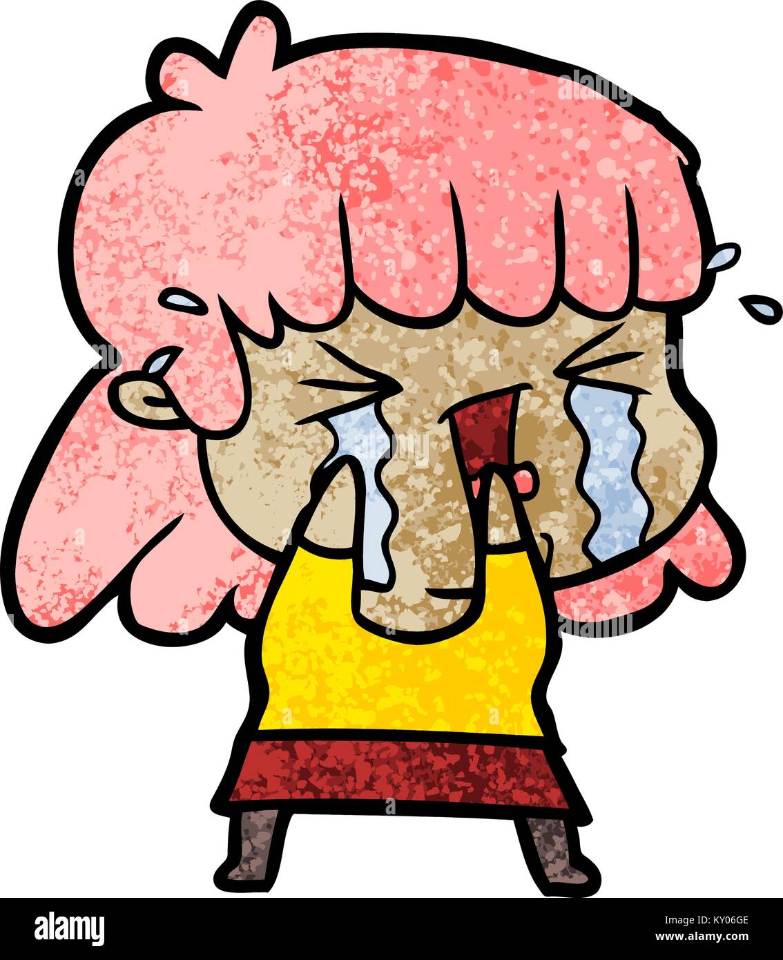 cartoon woman in tears Stock Vector Image & Art - Alamy