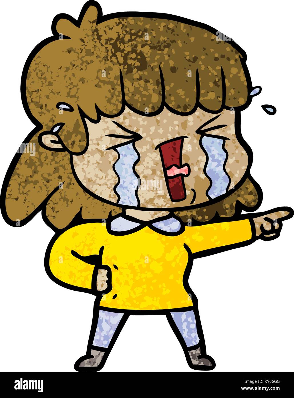 cartoon woman in tears Stock Vector Image & Art - Alamy