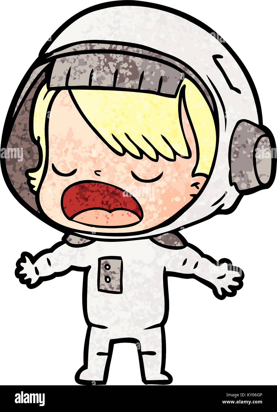 cartoon talking astronaut Stock Vector Image & Art - Alamy