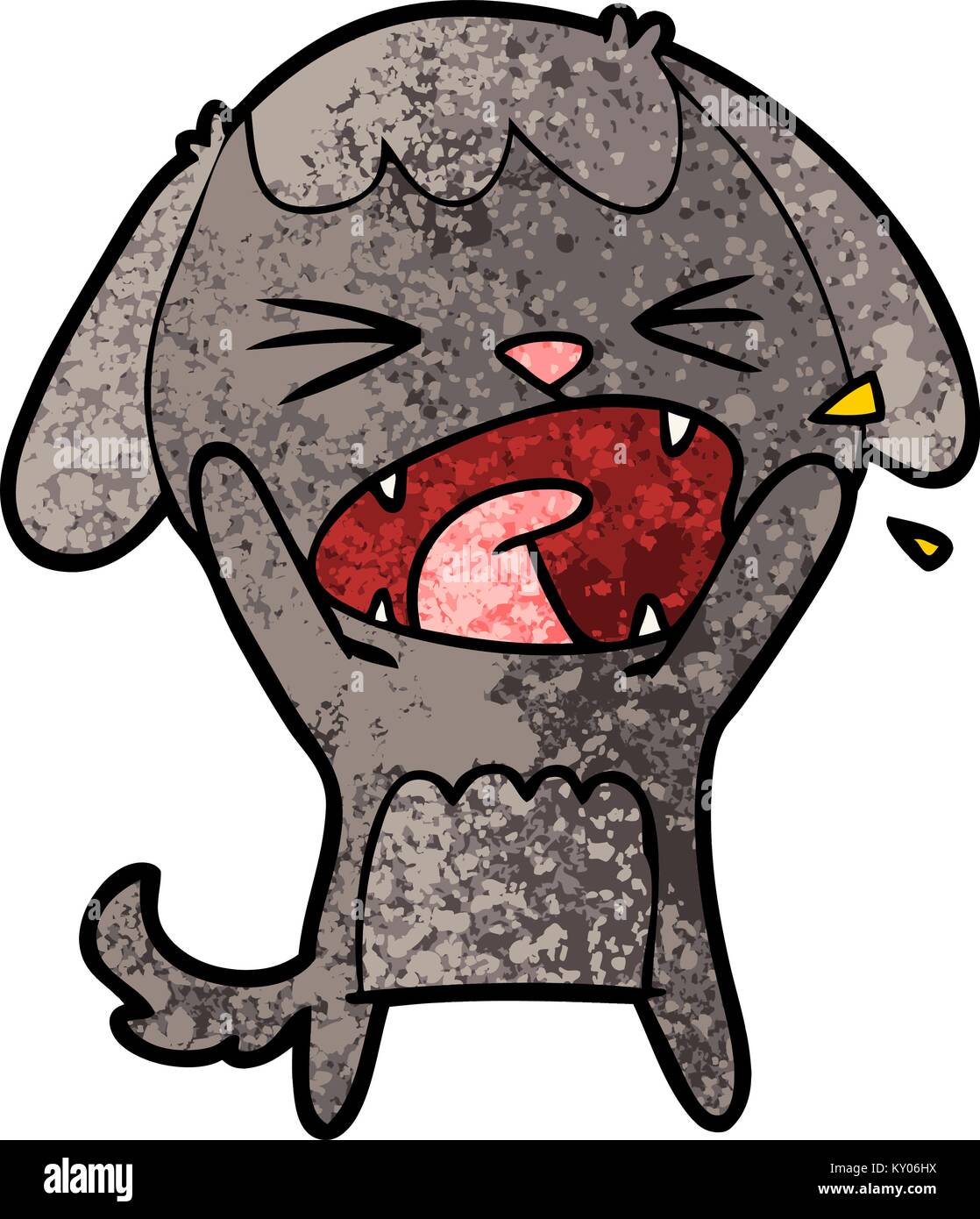 cute cartoon dog barking Stock Vector Image & Art - Alamy