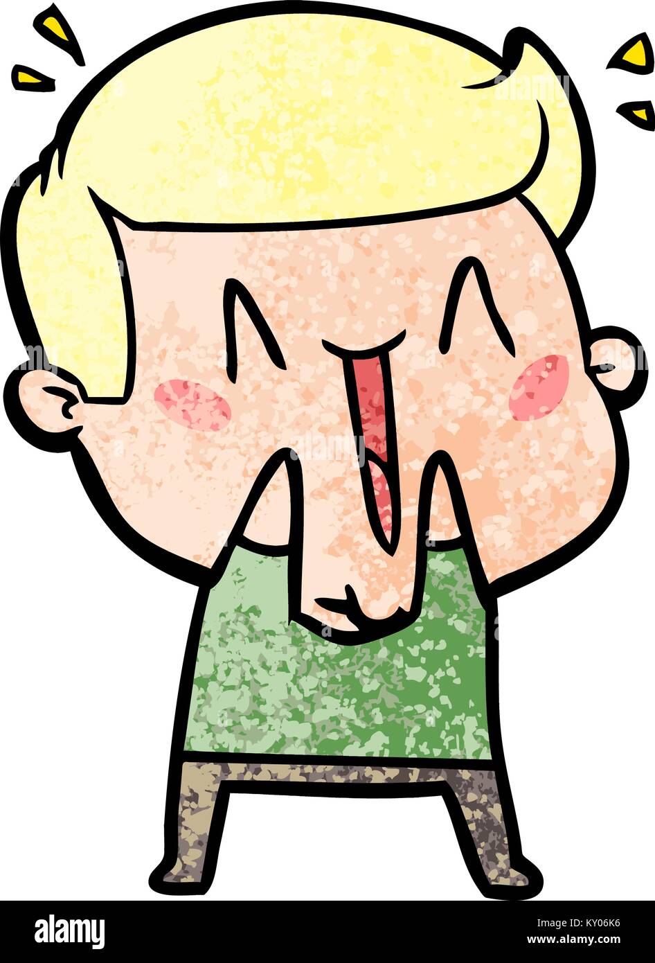 cartoon excited man Stock Vector Image & Art - Alamy