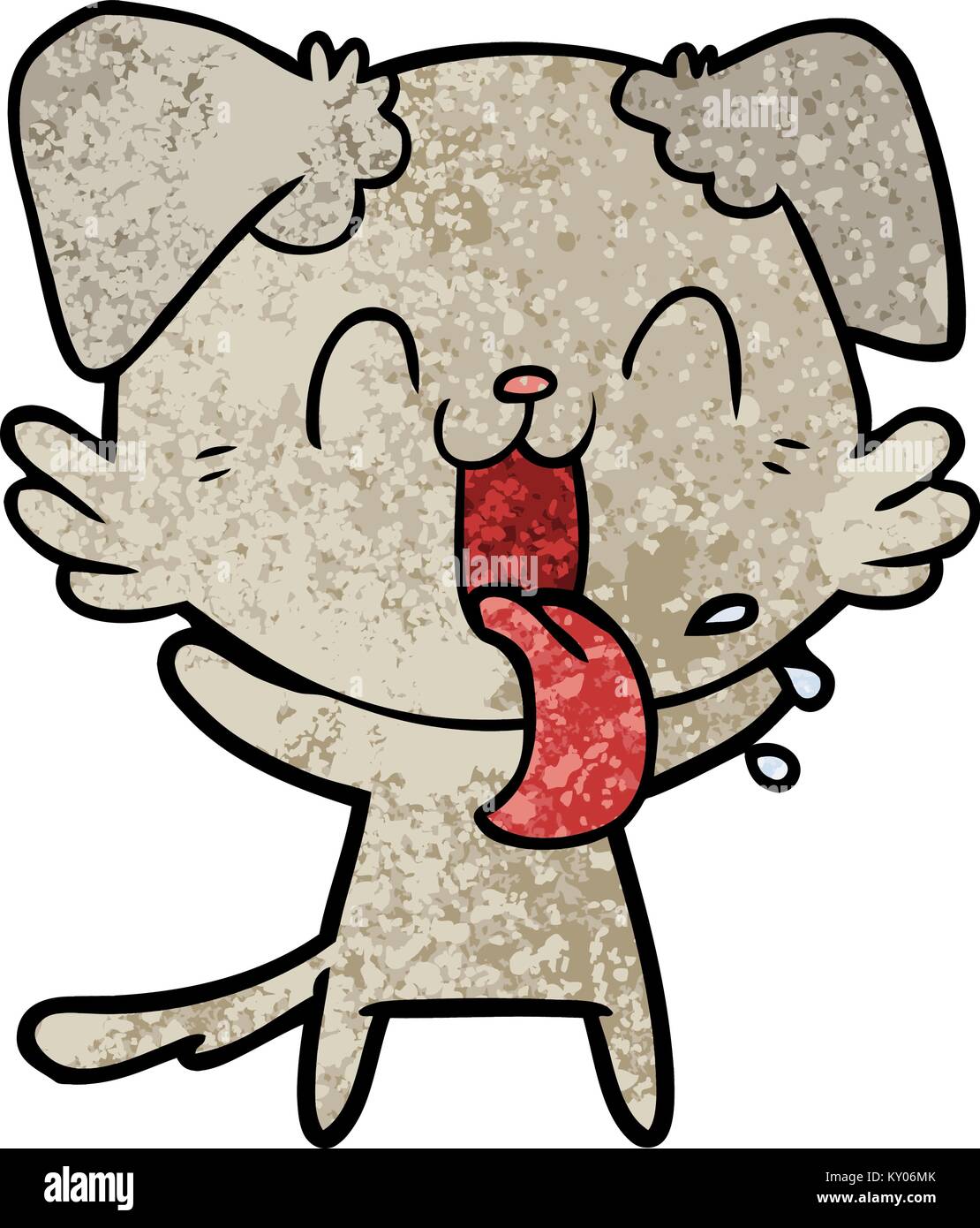 cartoon panting dog Stock Vector Image & Art - Alamy