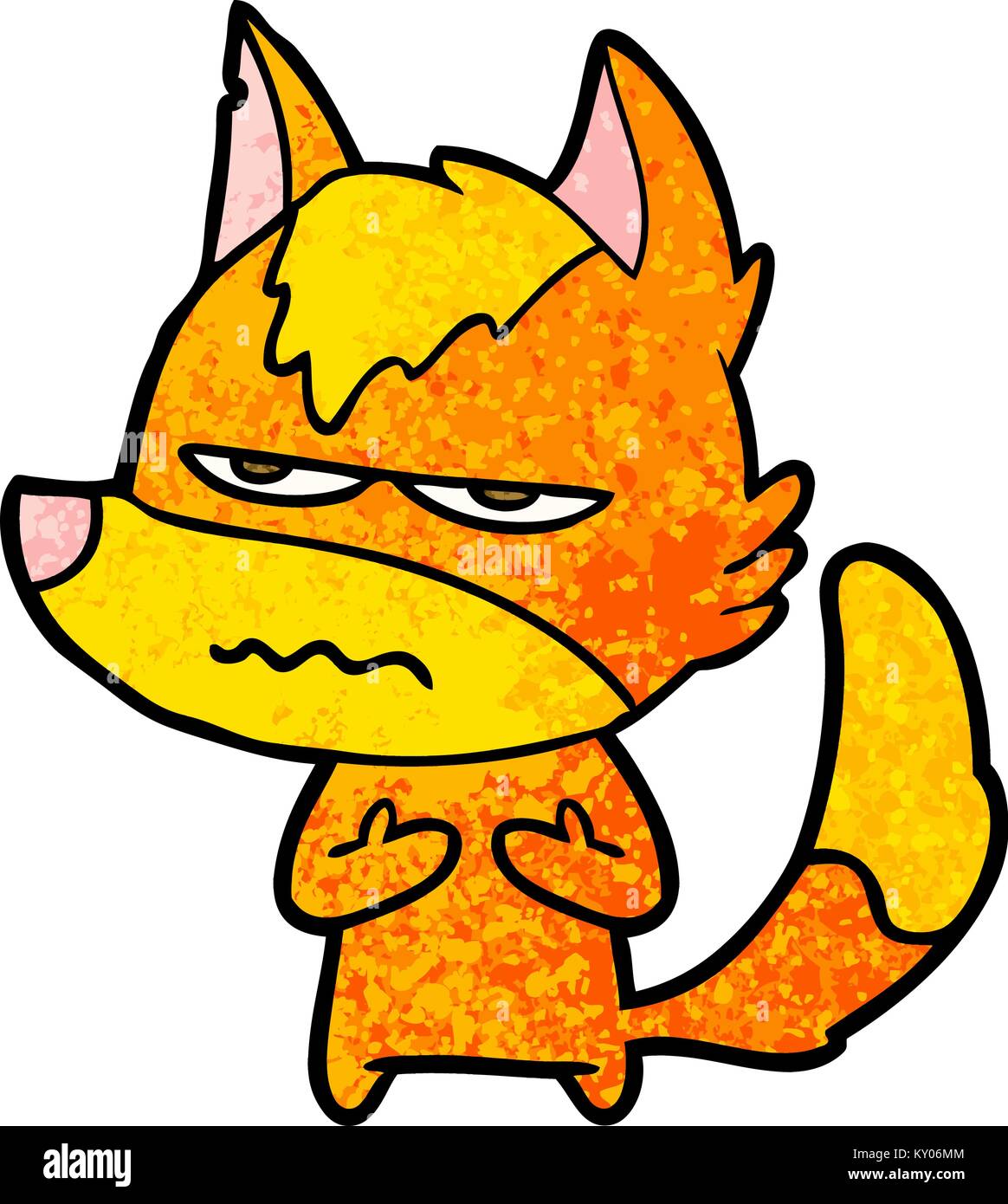 angry fox cartoon character Stock Vector Image & Art - Alamy