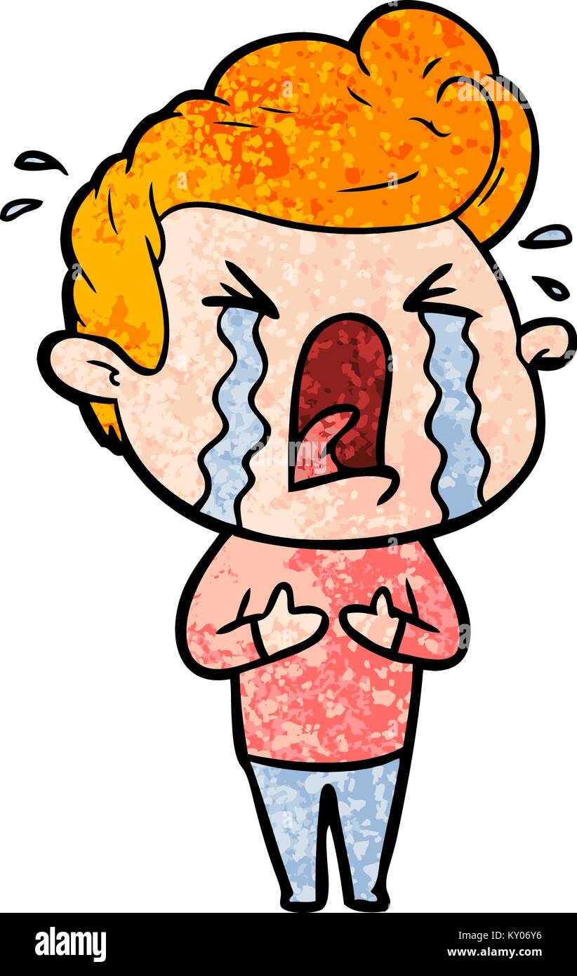 cartoon crying man Stock Vector Image & Art - Alamy