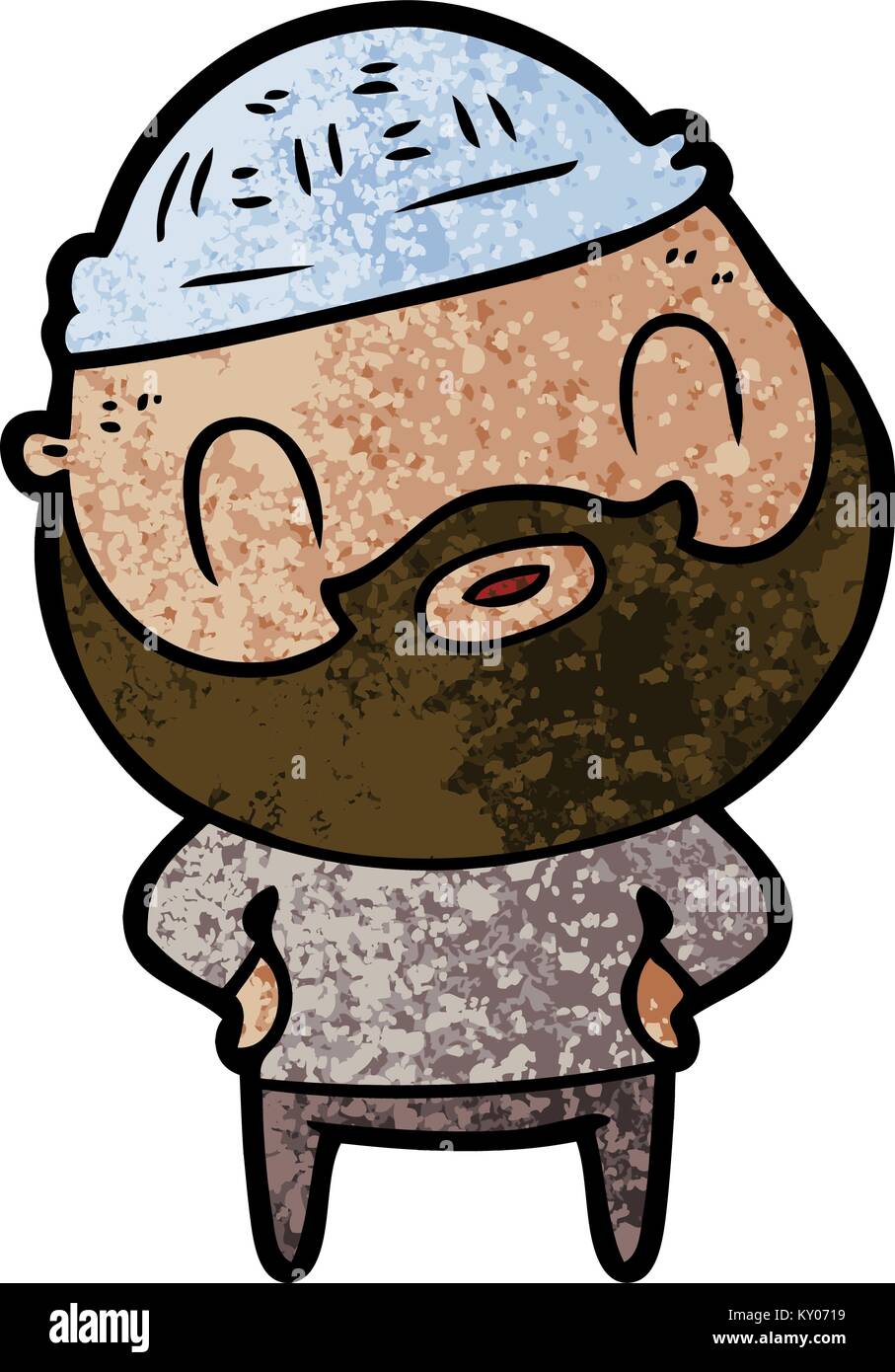 cartoon bearded man Stock Vector Image & Art - Alamy