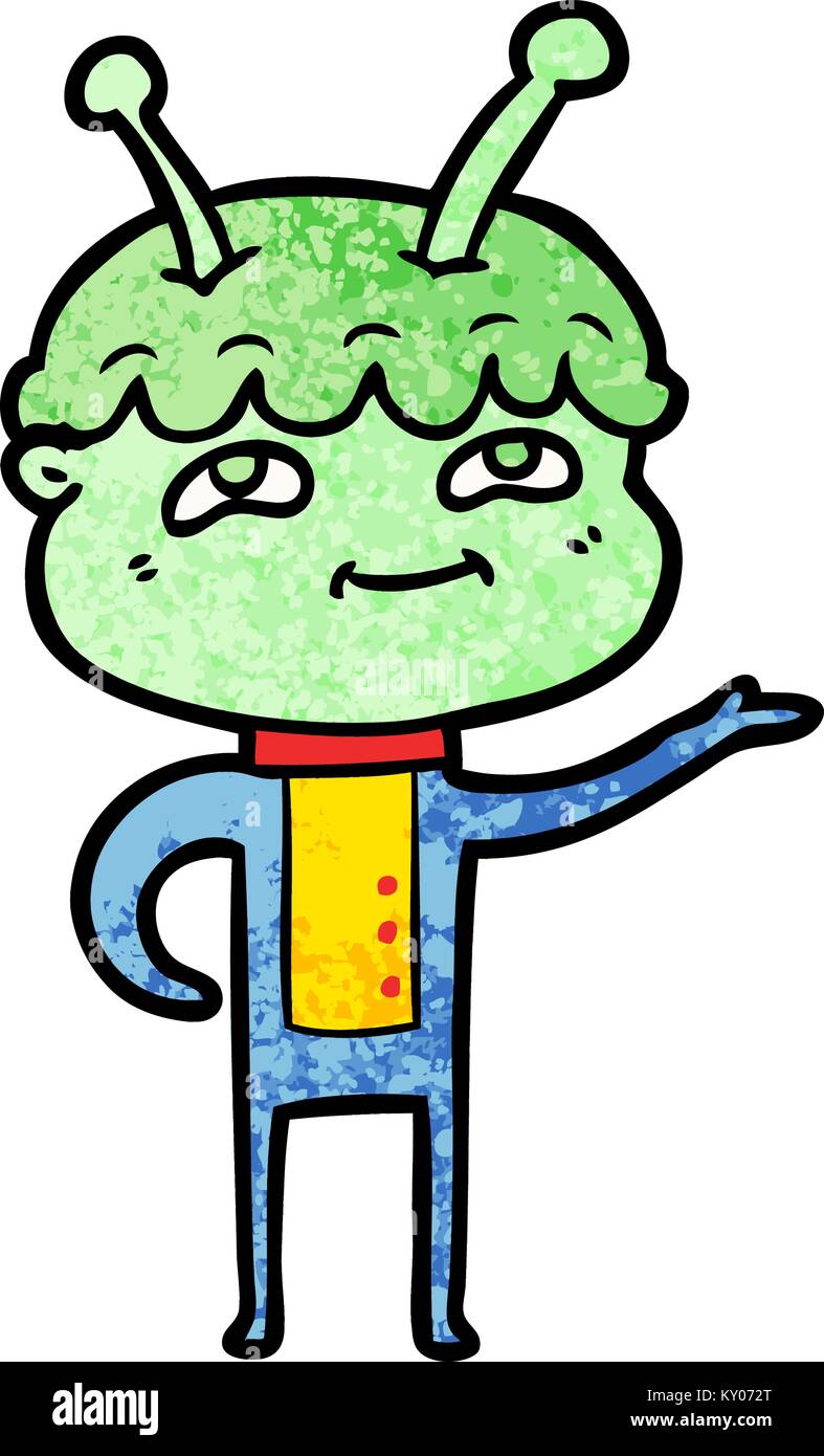 friendly cartoon spaceman Stock Vector Image & Art - Alamy