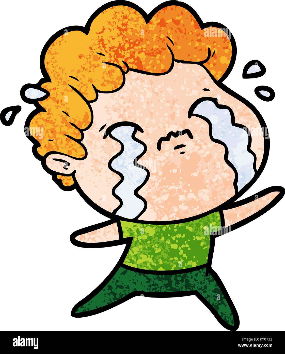 cartoon man crying Stock Vector Image & Art - Alamy