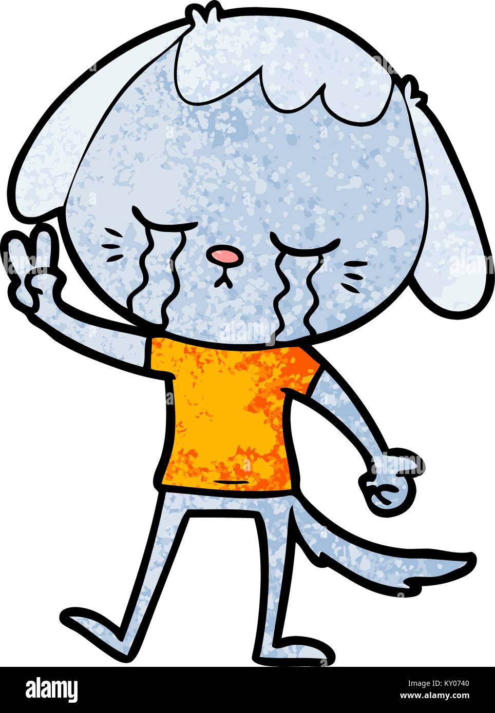 cartoon dog crying Stock Vector Image & Art - Alamy