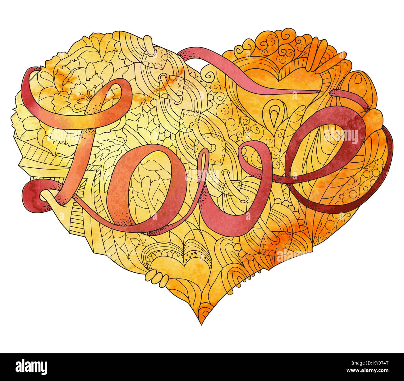 Yellow doodle Stock Vector Images - Alamy