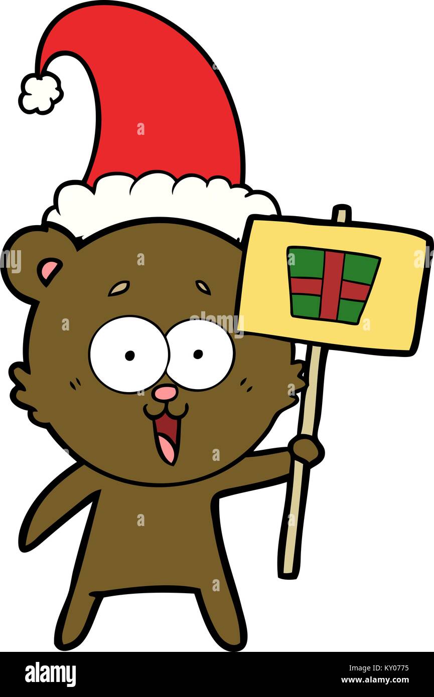 laughing christmas teddy bear cartoon Stock Vector Image & Art - Alamy