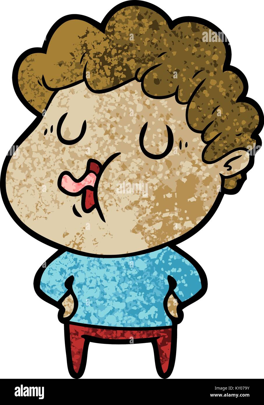 cartoon man singing Stock Vector Image & Art - Alamy