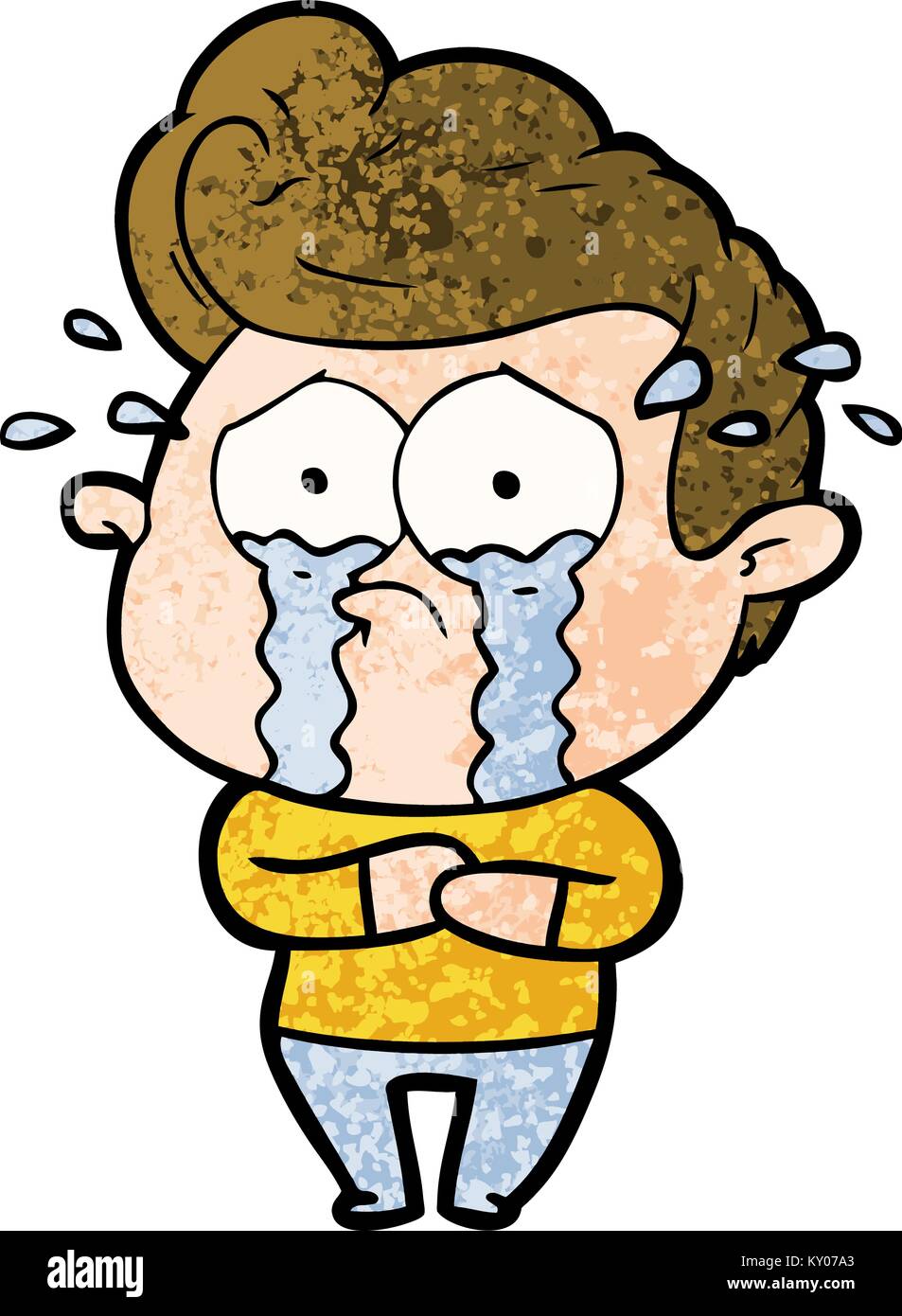 cartoon crying man Stock Vector Image & Art - Alamy