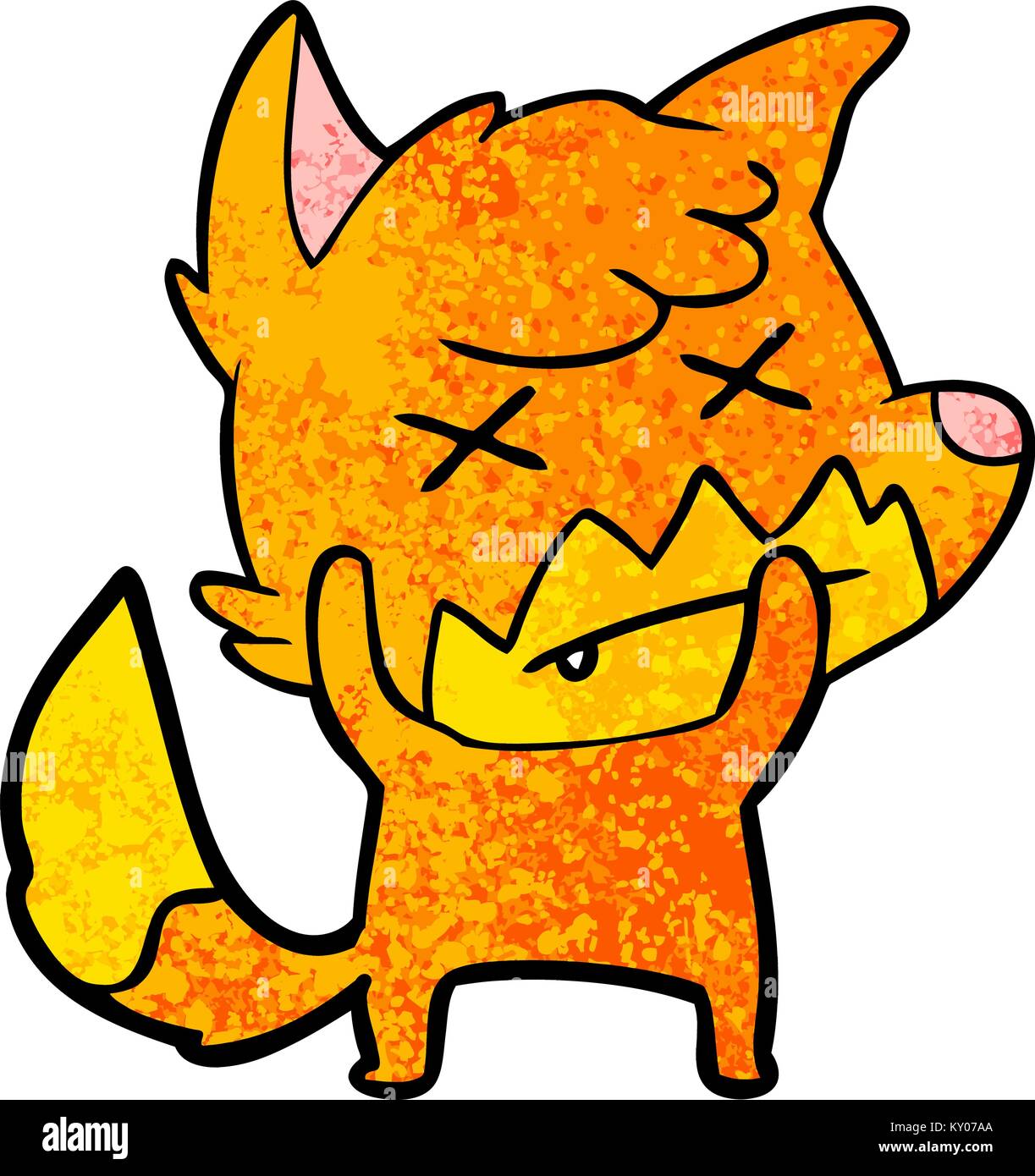 cartoon dead fox Stock Vector Image & Art - Alamy