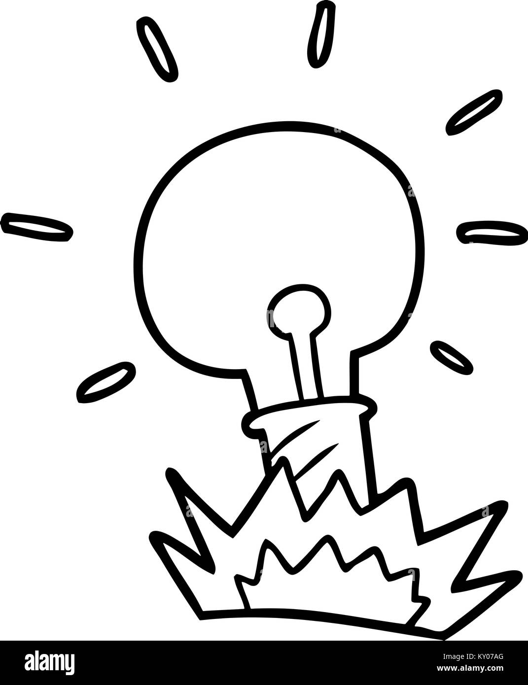 cartoon light bulb Stock Vector Image & Art - Alamy