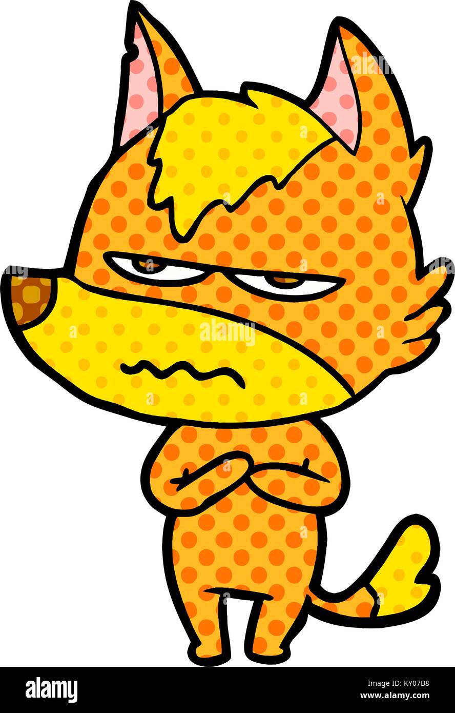 angry fox cartoon character Stock Vector Image & Art - Alamy
