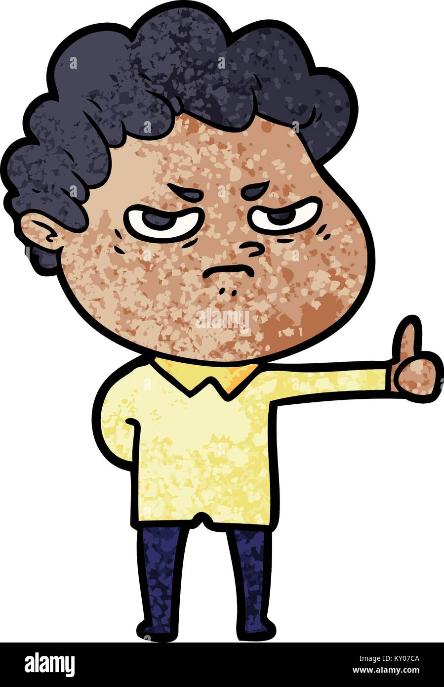 cartoon angry man Stock Vector Image & Art - Alamy