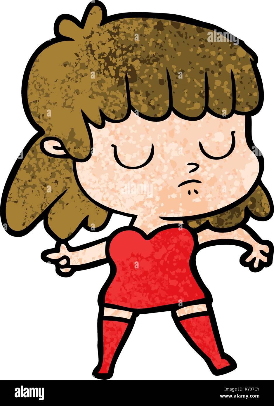 cartoon indifferent woman Stock Vector Image & Art - Alamy