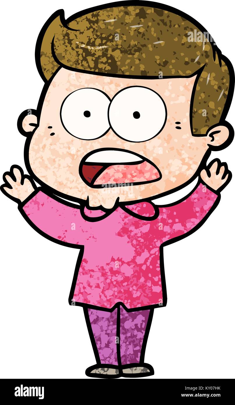 cartoon shocked man Stock Vector Image & Art - Alamy