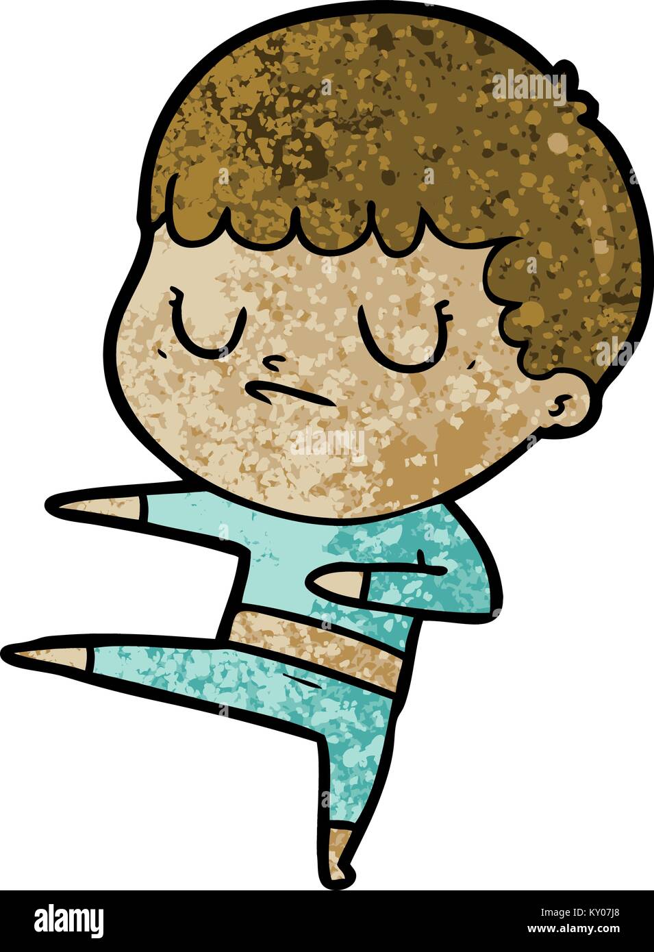 cartoon grumpy boy Stock Vector Image & Art - Alamy