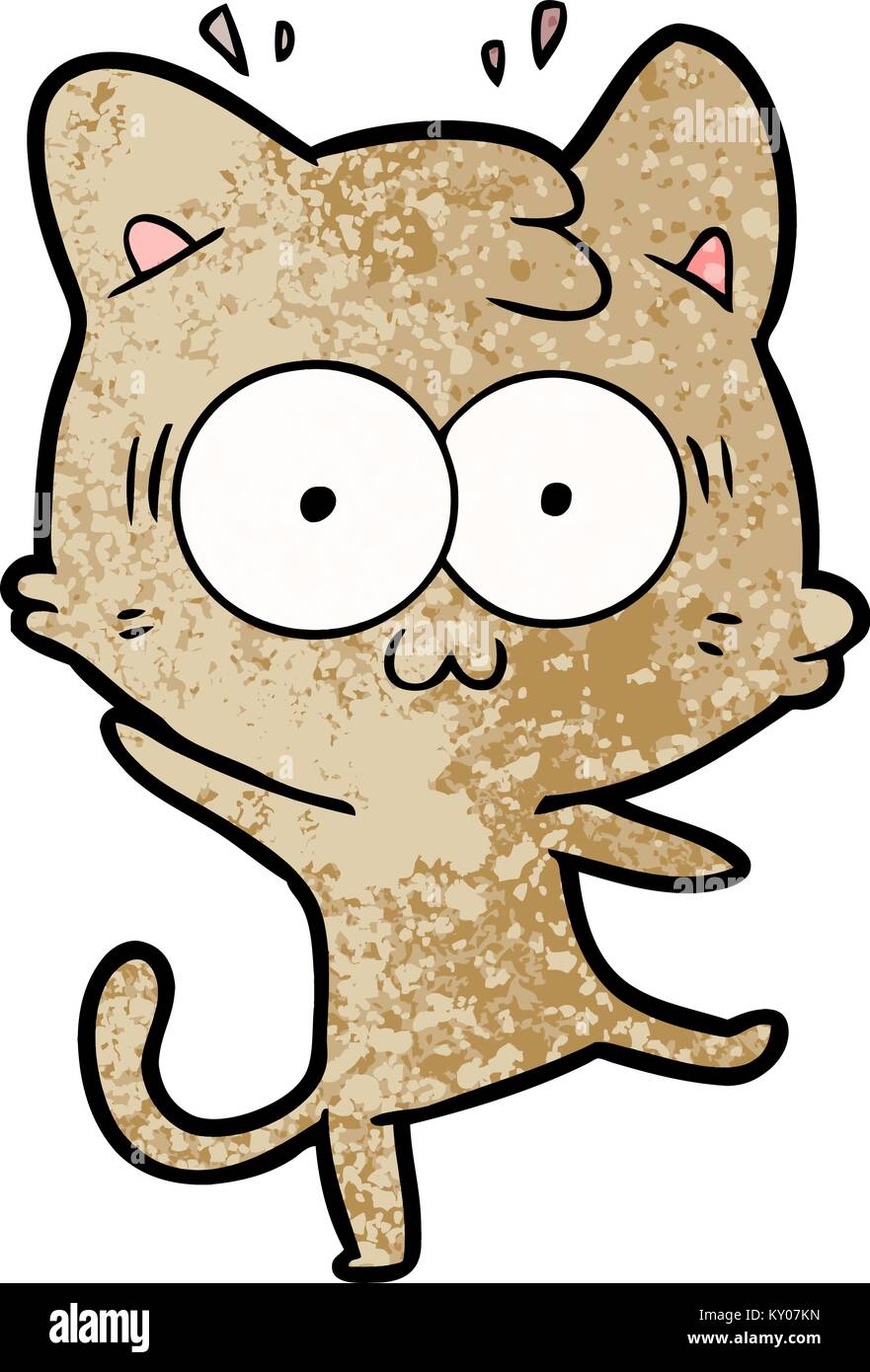cartoon surprised cat Stock Vector Image & Art - Alamy