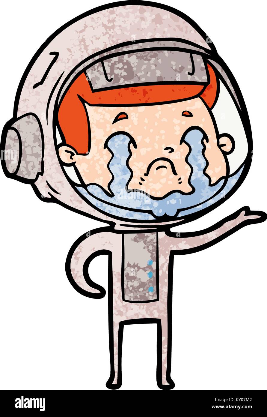 cartoon crying astronaut Stock Vector Image & Art - Alamy