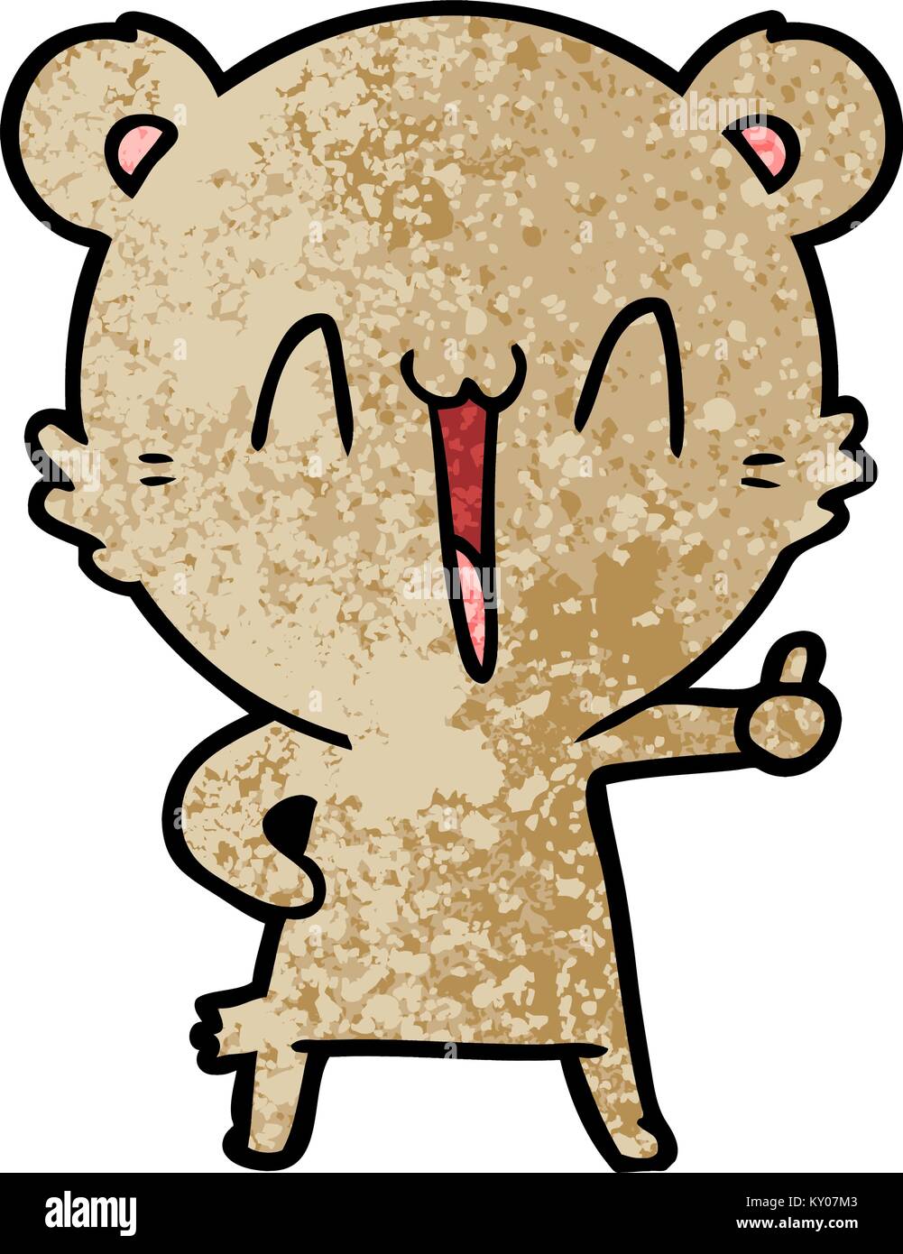 happy bear cartoon Stock Vector Image & Art - Alamy