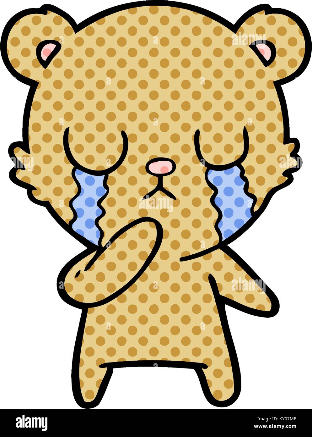 crying bear cartoon character Stock Vector Image & Art - Alamy