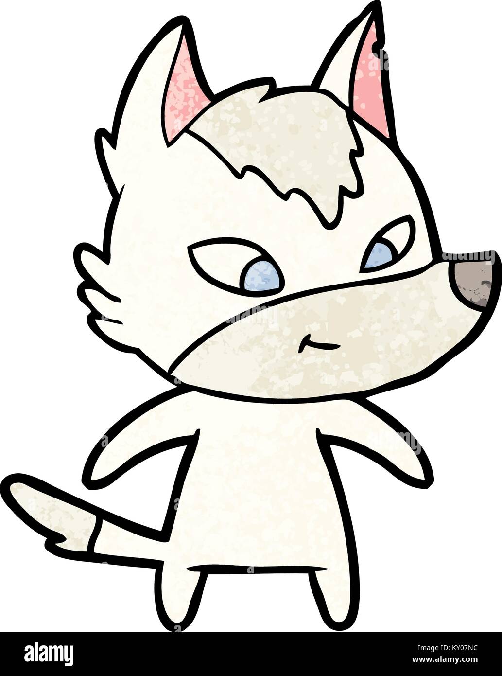 friendly cartoon wolf Stock Vector Image & Art - Alamy