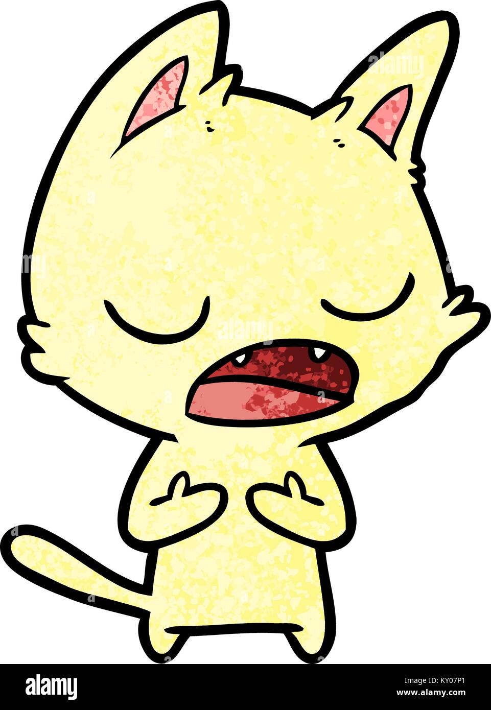 talking cat cartoon Stock Vector Image & Art - Alamy