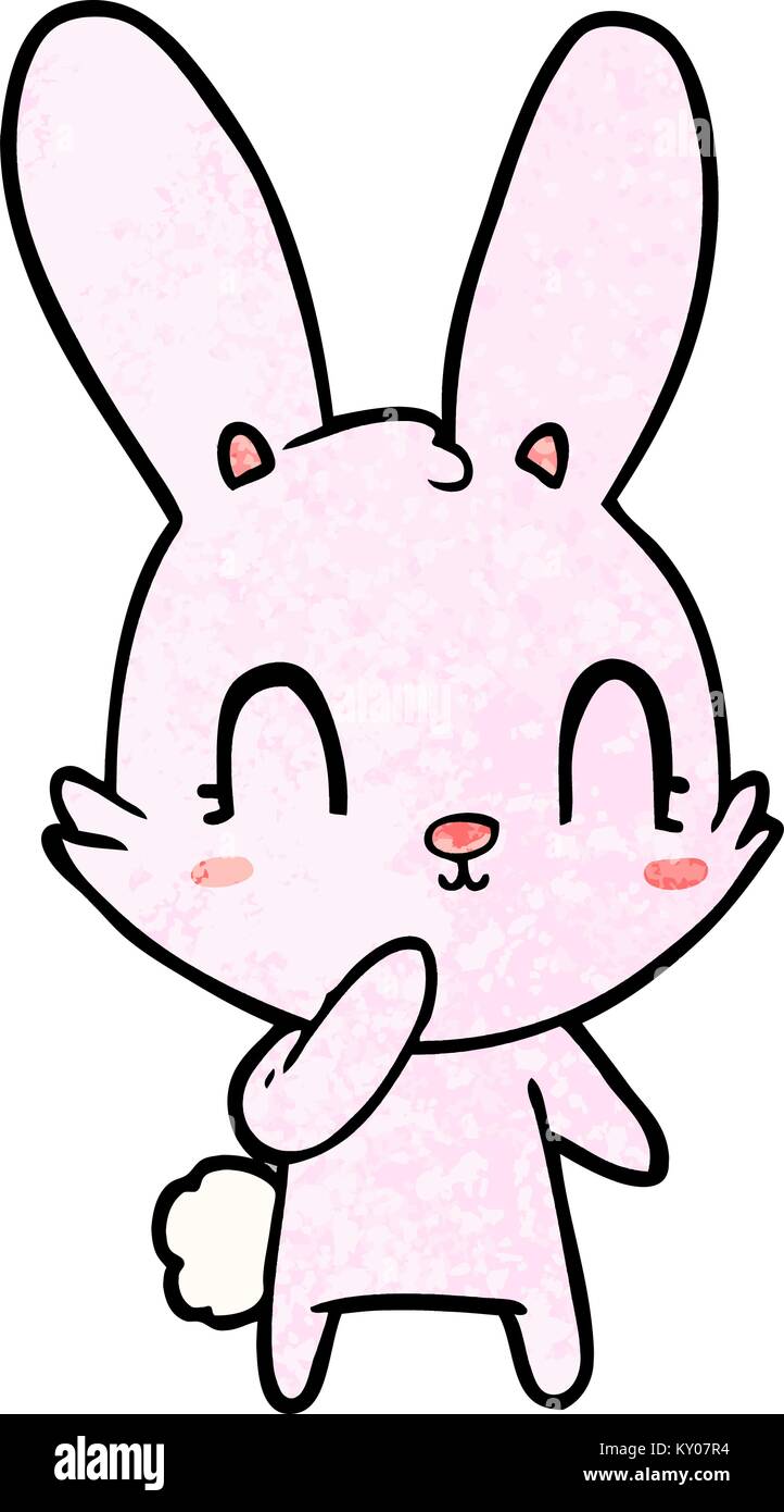 cute cartoon rabbit Stock Vector Image & Art - Alamy