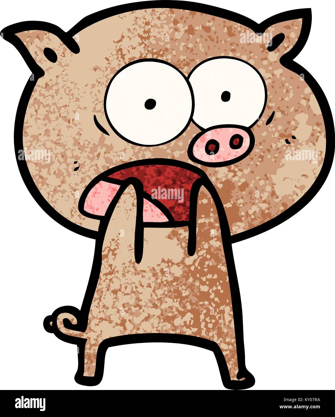 cartoon pig shouting Stock Vector Image & Art - Alamy