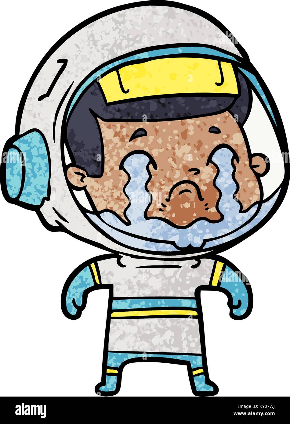 cartoon crying astronaut Stock Vector Image & Art - Alamy