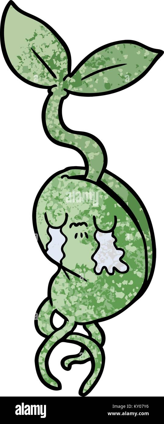 cartoon sprouting seedling Stock Vector Image & Art - Alamy