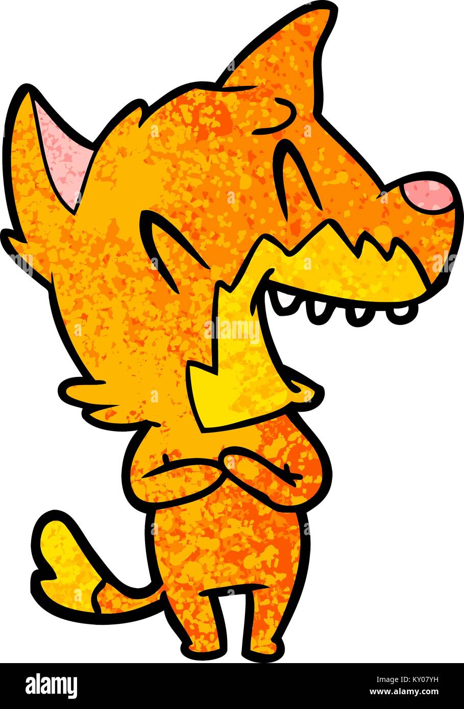 laughing fox cartoon Stock Vector Image & Art - Alamy