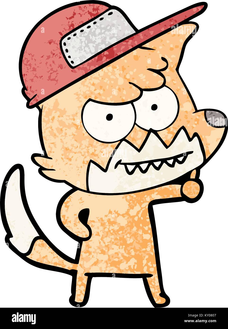 cartoon grinning fox Stock Vector Image & Art - Alamy