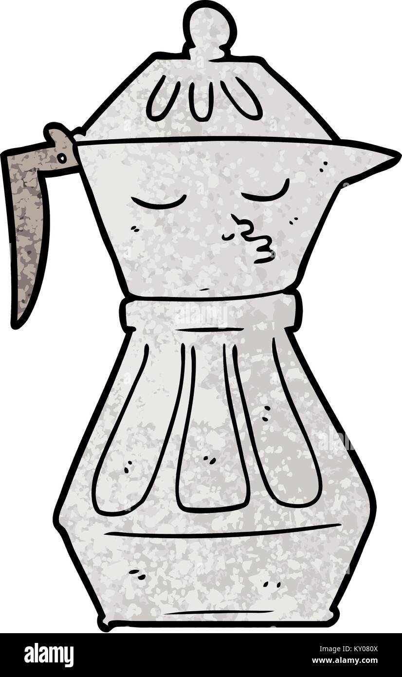cartoon coffee pot Stock Vector Image & Art - Alamy